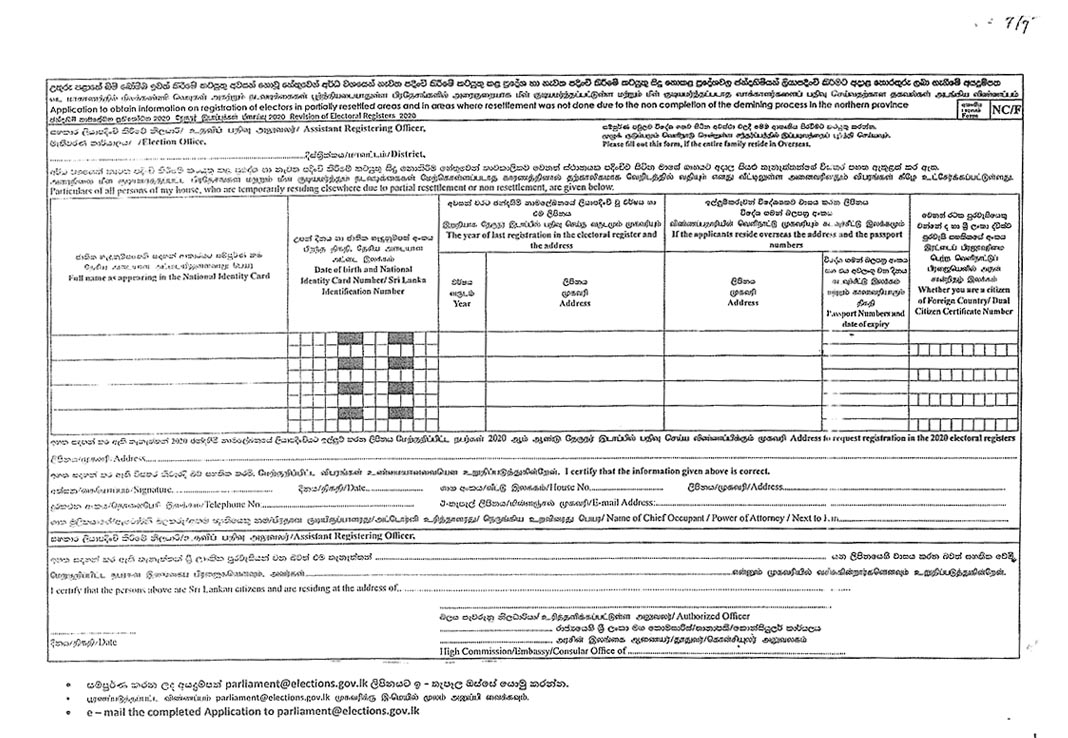 Revision of Electoral Registers -2020 Special Notice on obtaining ...